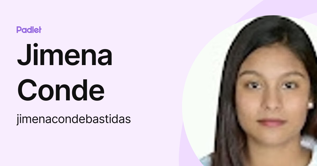 Jimena Conde (jimenacondebastidas) profile | Padlet