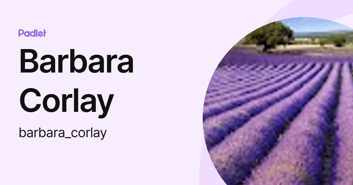 Barbara Corlay (barbara_corlay) profile | Padlet