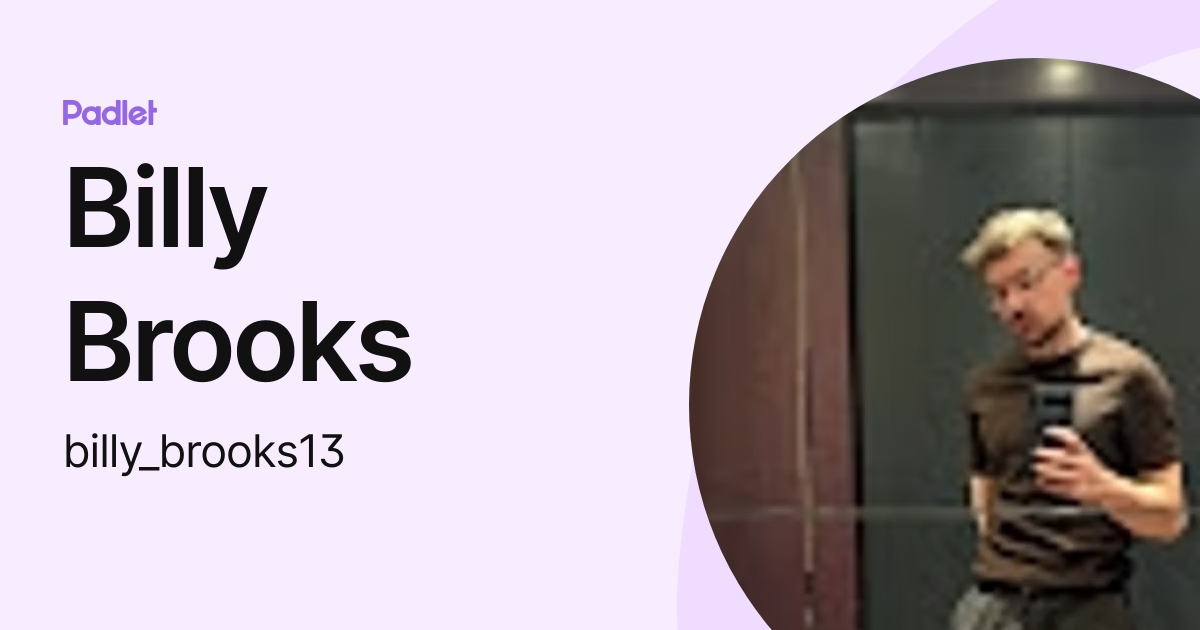 Billy Brooks (billy_brooks13) profile | Padlet