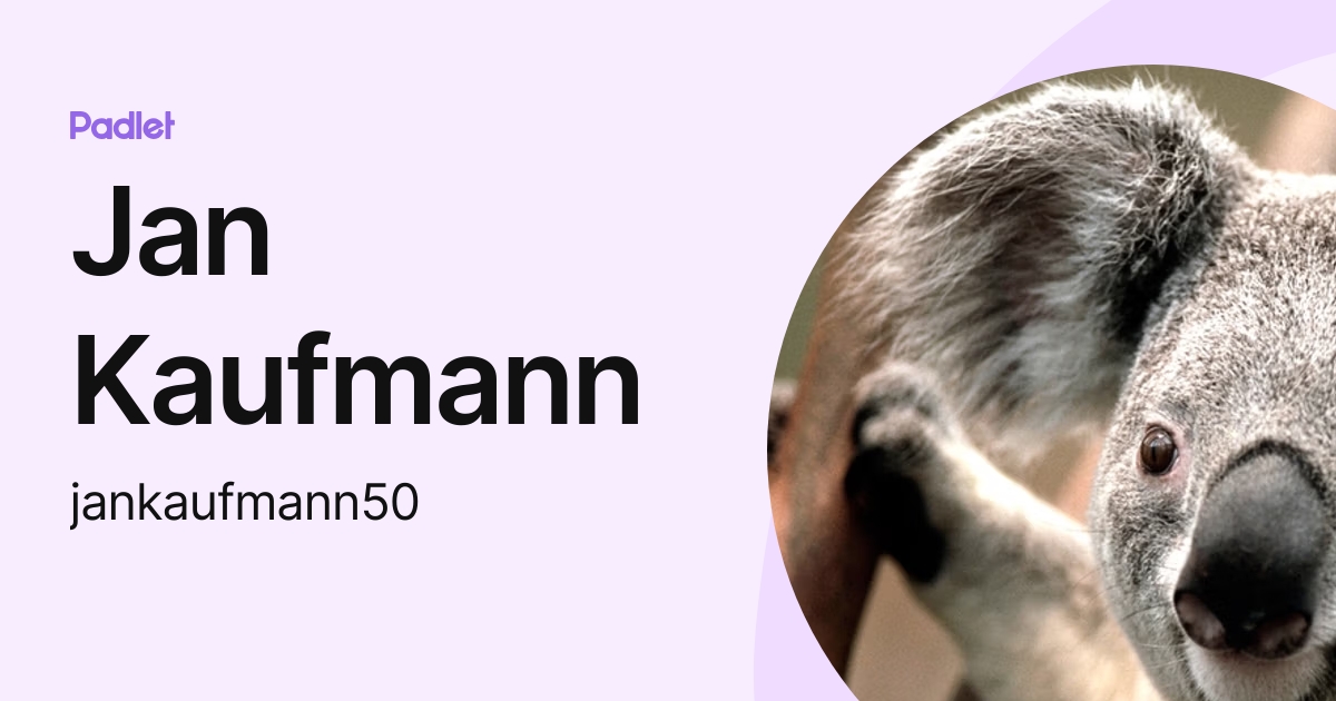 Jan Kaufmann (jankaufmann50) profile | Padlet