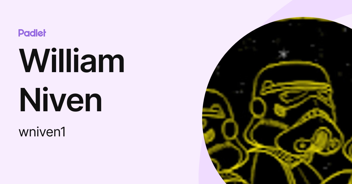 William Niven (wniven1) profile | Padlet