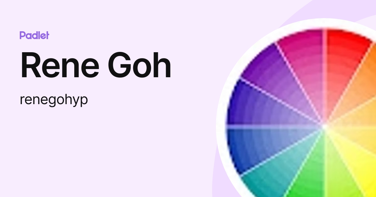 Rene Goh (renegohyp) profile | Padlet