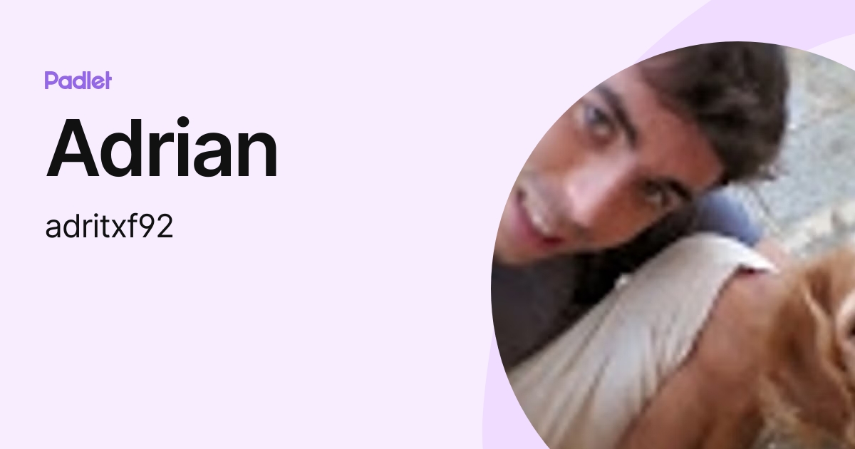 Adrian (adritxf92) perfil | Padlet