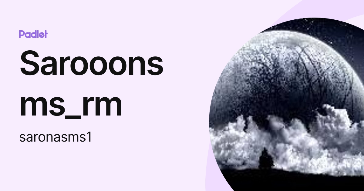 Sarooonsms_rm (saronasms1) profile | Padlet