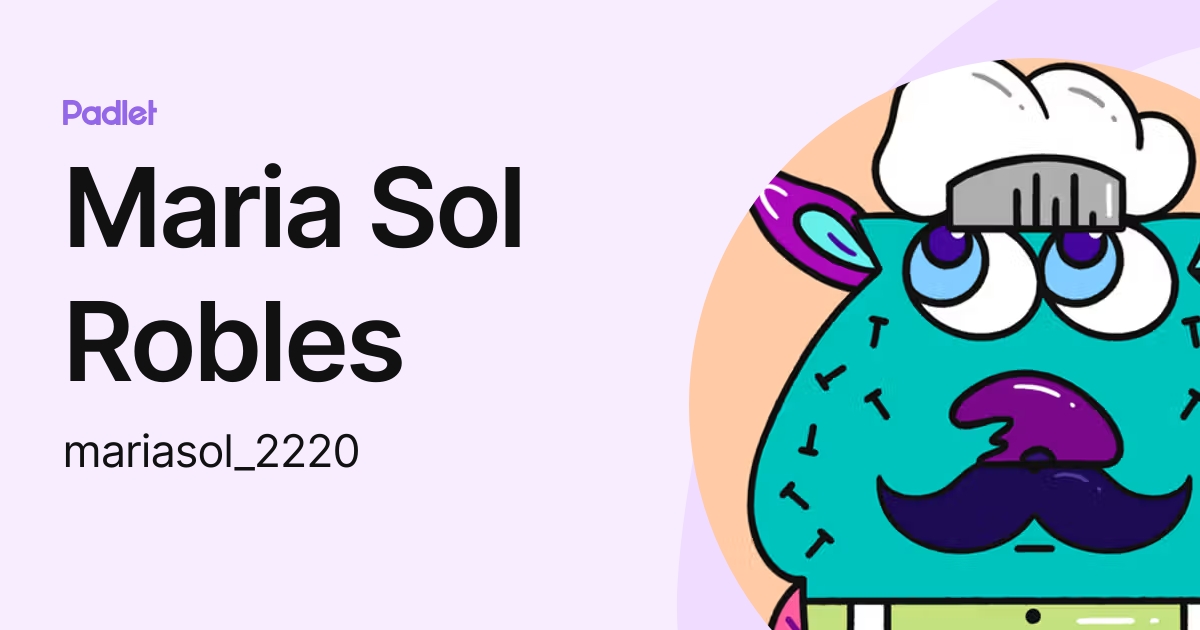 Maria Sol Robles (mariasol_2220) profile | Padlet