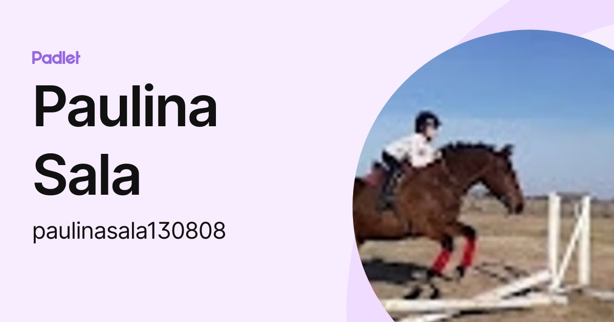 Paulina Sala (paulinasala130808) profile | Padlet