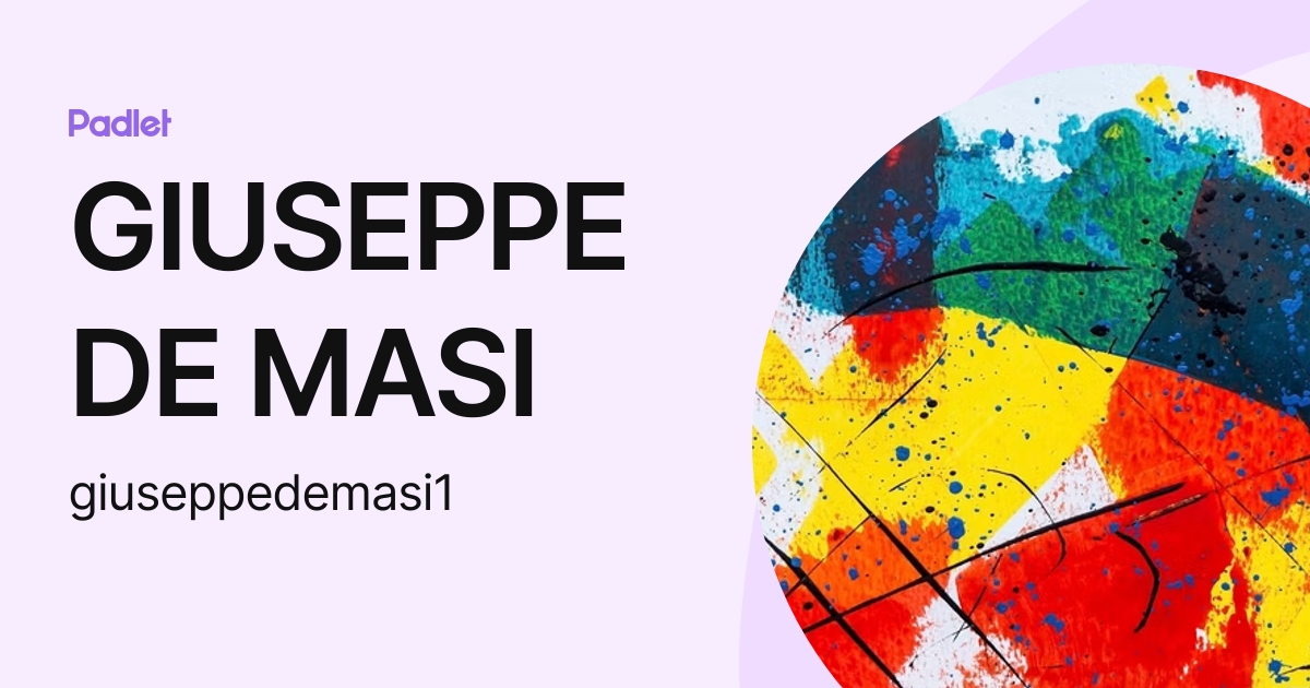 GIUSEPPE DE MASI (giuseppedemasi1) profile | Padlet