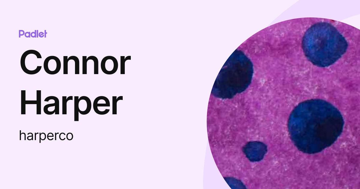 Connor Harper (harperco) profile | Padlet