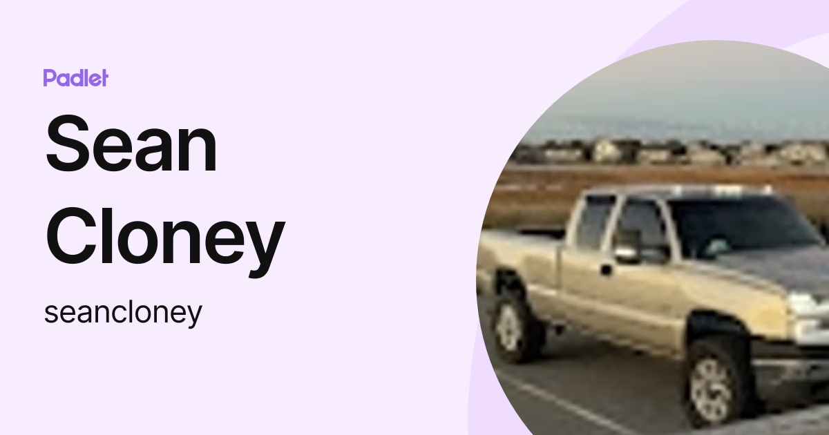 Sean Cloney (seancloney) profile | Padlet