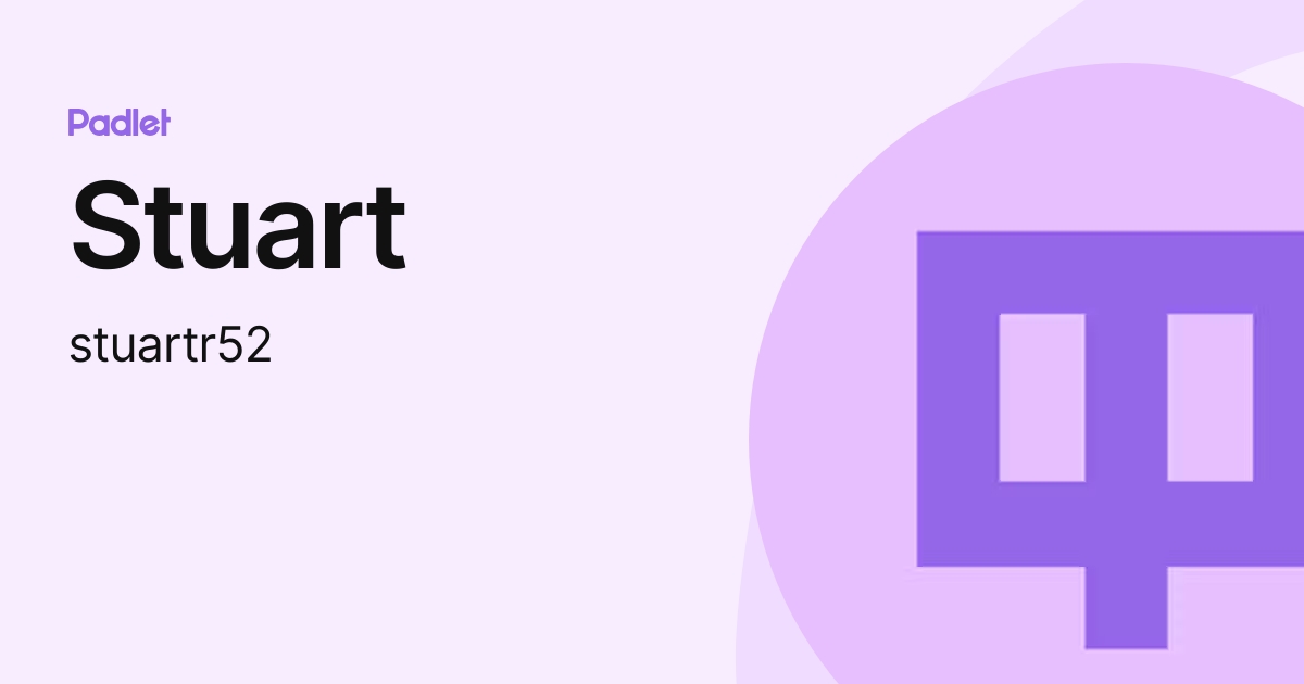 Stuart (stuartr52) profile | Padlet