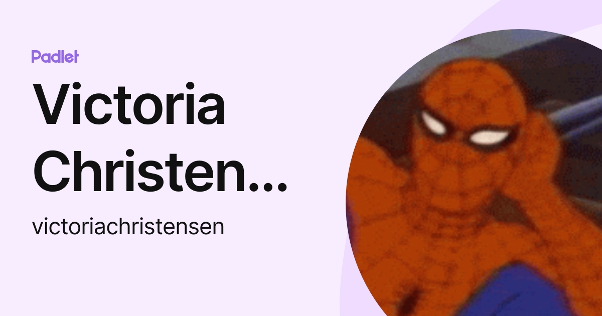 Victoria Christensen (victoriachristensen) profile | Padlet