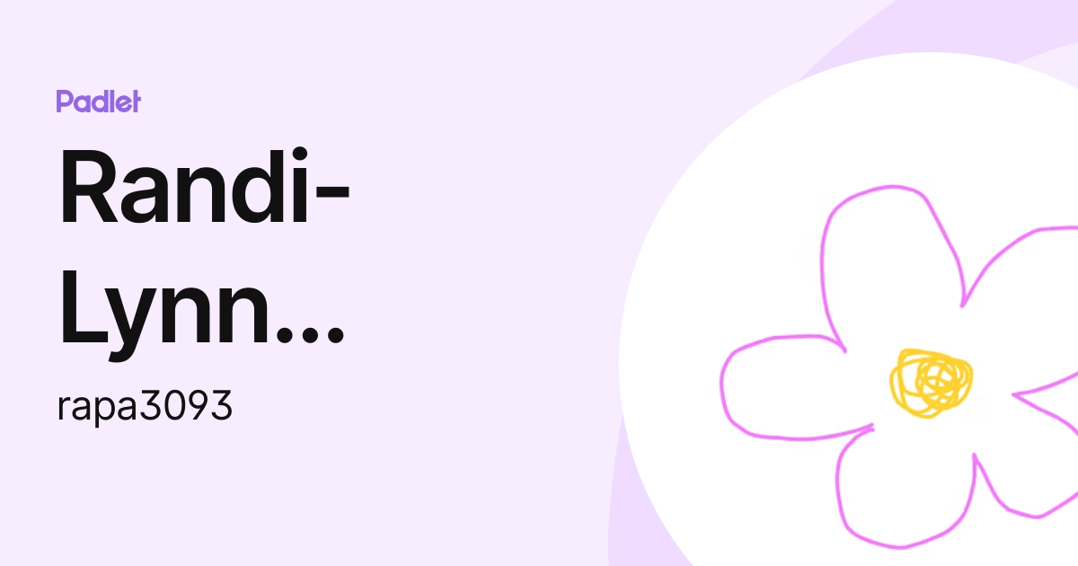 Randi-Lynn Parker (rapa3093) profile | Padlet