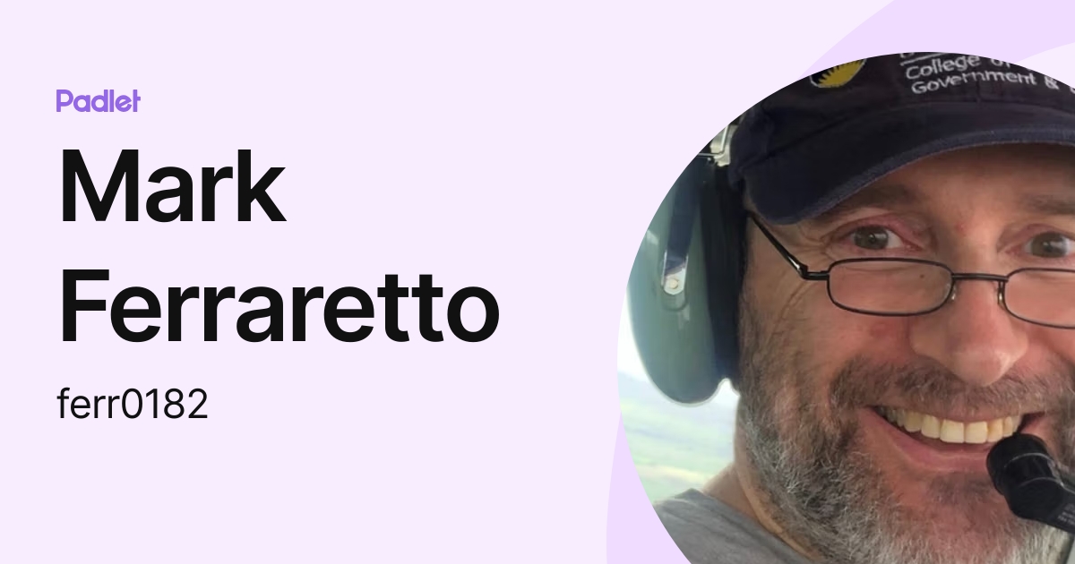 Mark Ferraretto (ferr0182) profile | Padlet