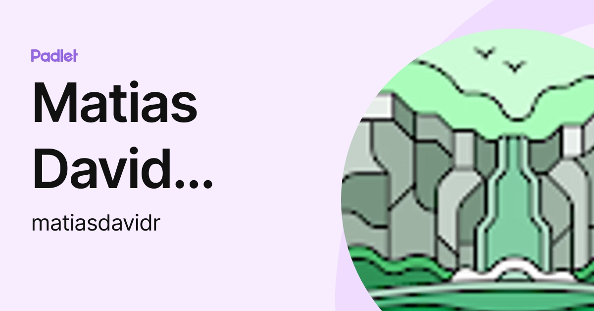 Matias David Rojas Velásquez (matiasdavidr) profile | Padlet
