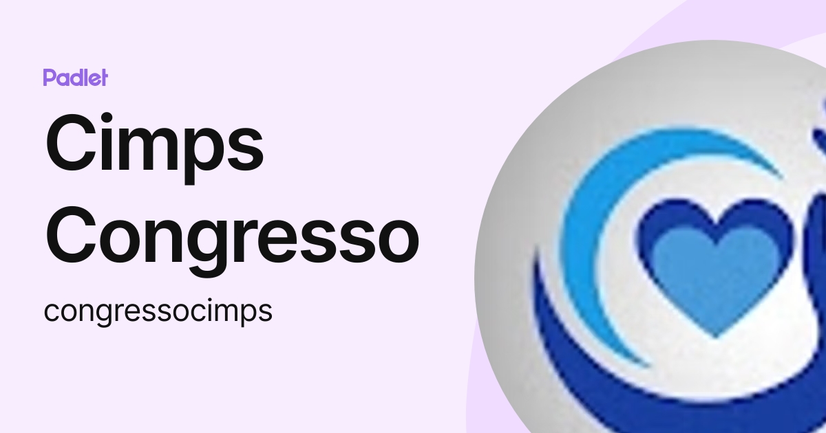Cimps Congresso (congressocimps) profile | Padlet