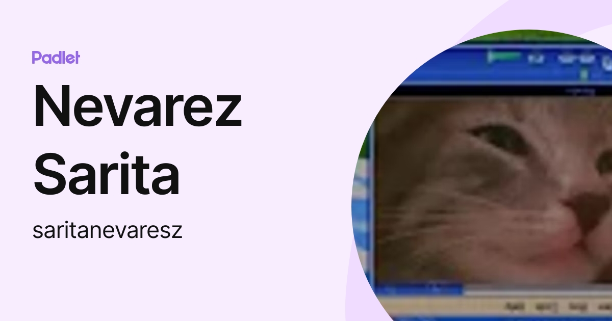 Nevarez Sarita (saritanevaresz) profile | Padlet