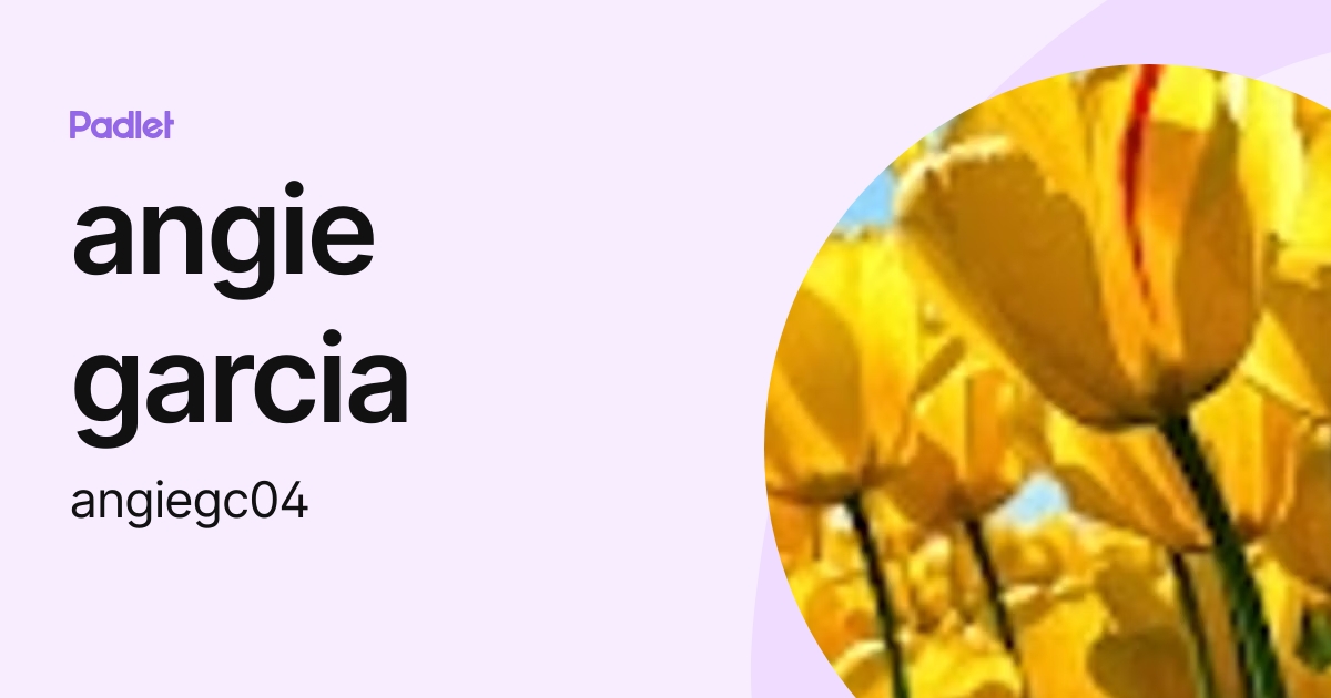 angie garcia (angiegc04) profile | Padlet