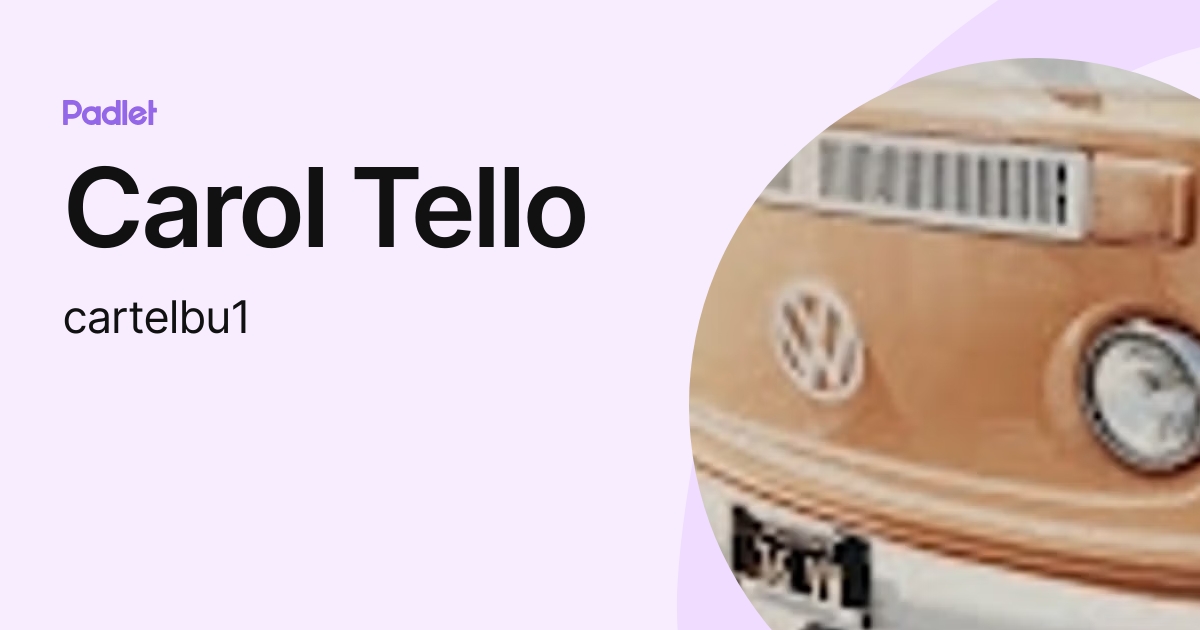 Carol Tello (cartelbu1) profile | Padlet