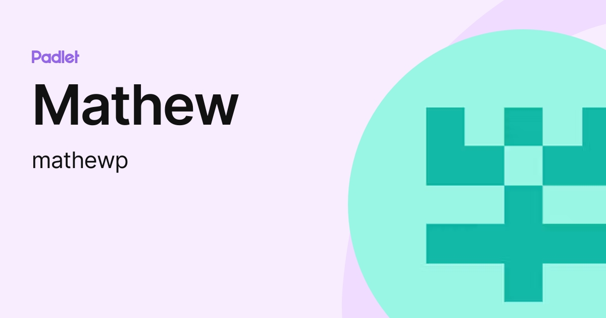 Mathew Mathewp Profile Padlet