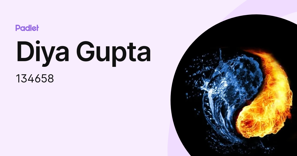 Diya Gupta (134658) profile | Padlet