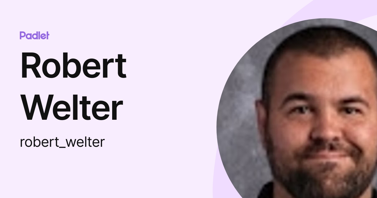 Robert Welter (robert_welter) profile | Padlet