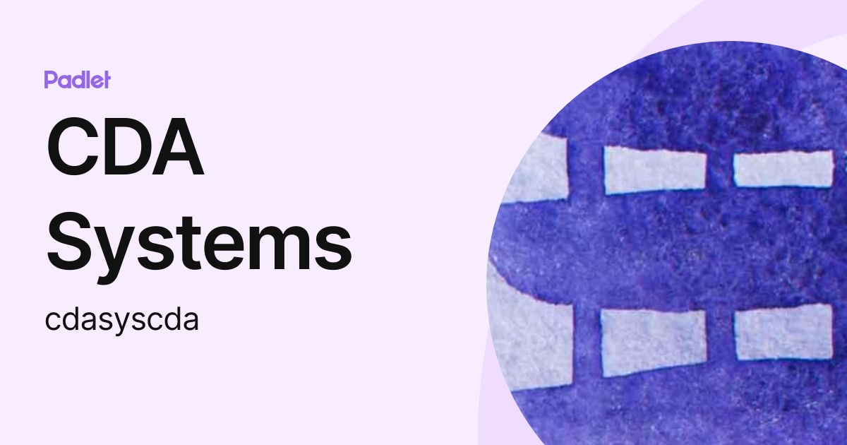 CDA Systems (cdasyscda) profile | Padlet