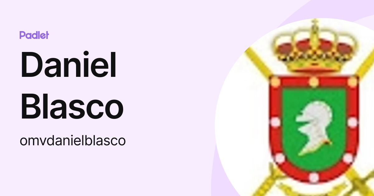 Daniel Blasco (omvdanielblasco) profile | Padlet