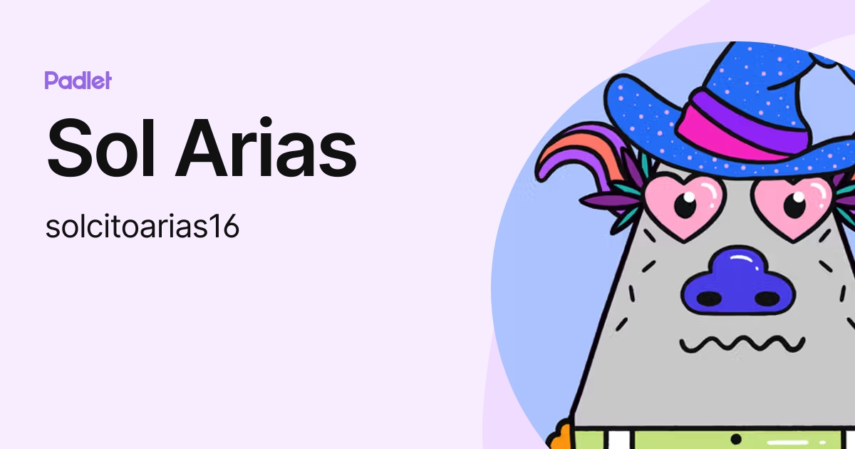 Sol Arias (solcitoarias16) profile | Padlet