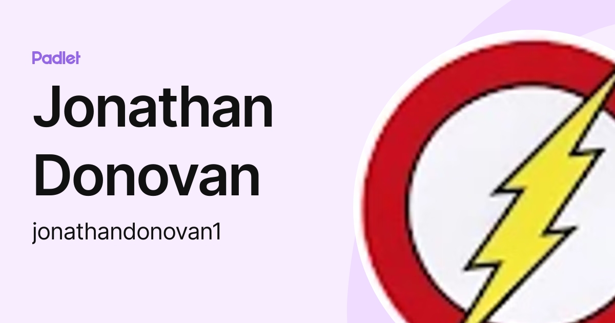 Jonathan Donovan (jonathandonovan1) profile | Padlet