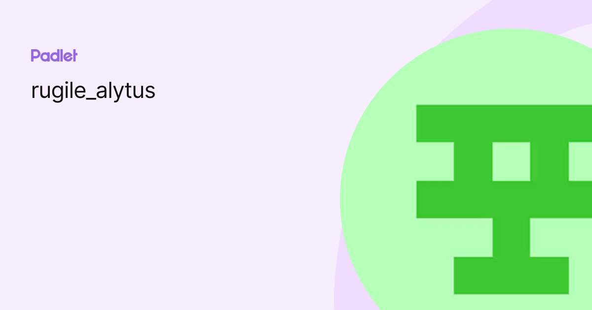 rugile_alytus profile | Padlet