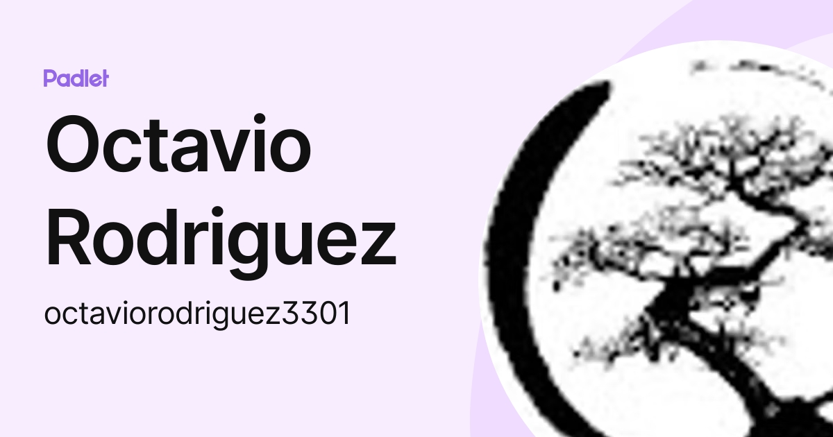 Octavio Rodriguez (octaviorodriguez3301) profile | Padlet