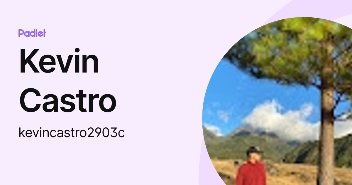 Kevin Castro (kevincastro2903c) profile | Padlet