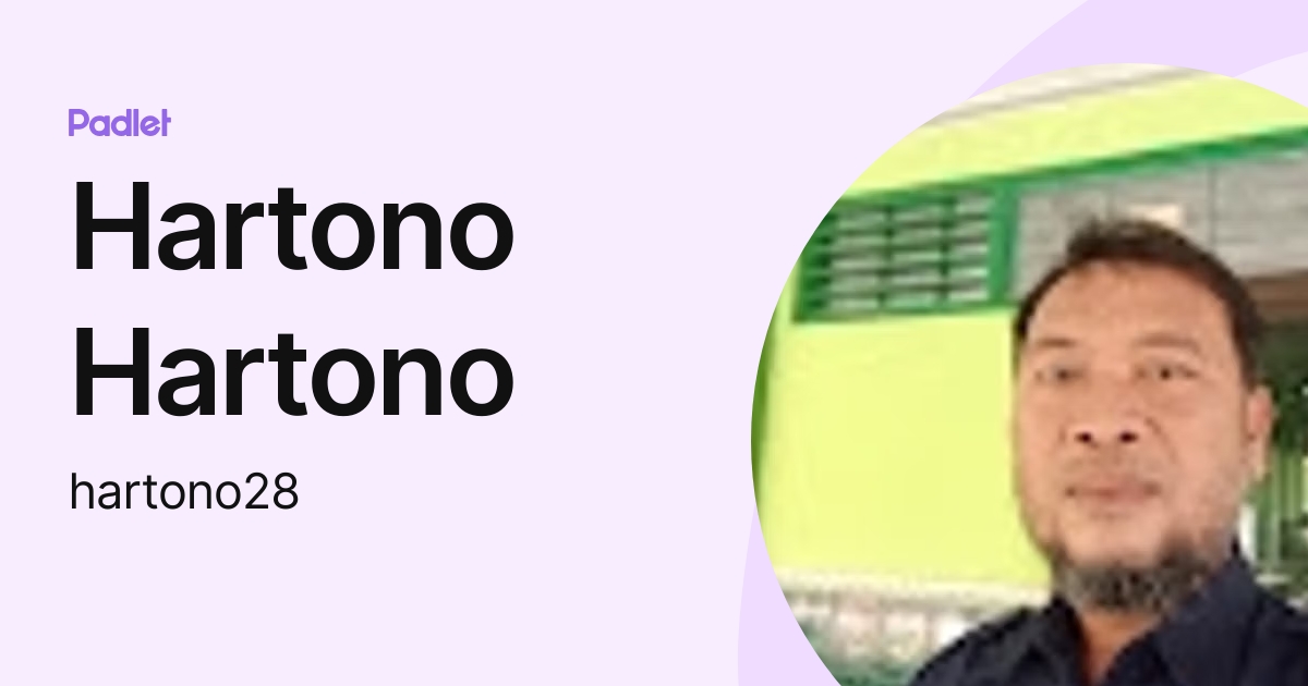 Hartono Hartono (hartono28) profile | Padlet