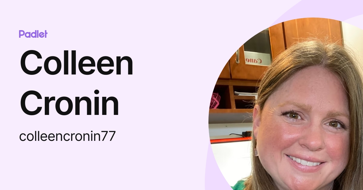Colleen Cronin (colleencronin77) profile | Padlet