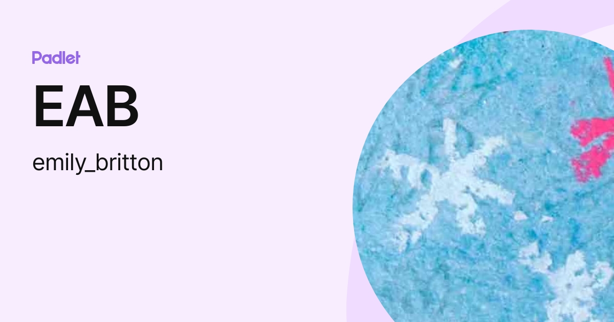 EAB (emily_britton) profile | Padlet