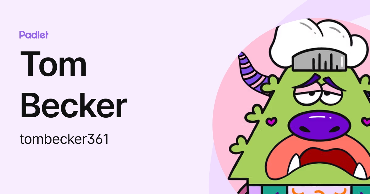 Tom Becker (tombecker361) profile | Padlet