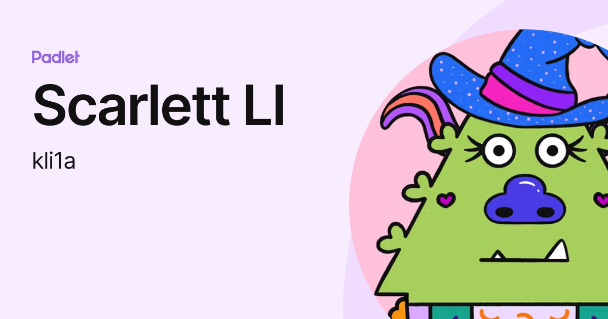 Scarlett LI (kli1a) profile | Padlet