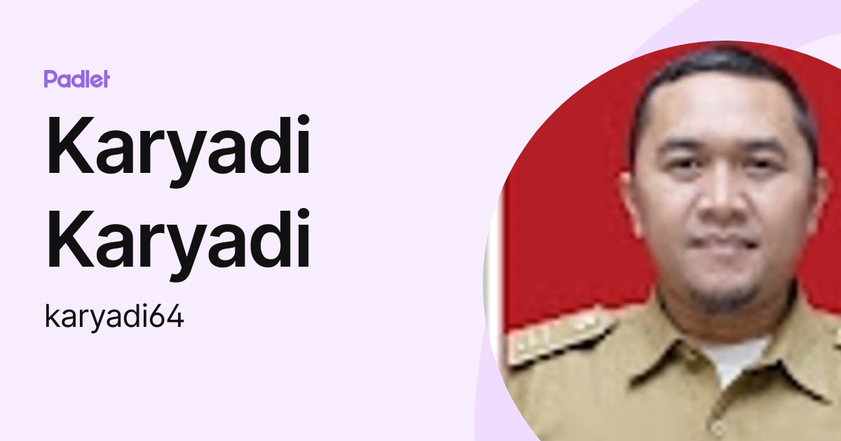 Karyadi Karyadi (karyadi64) profile | Padlet