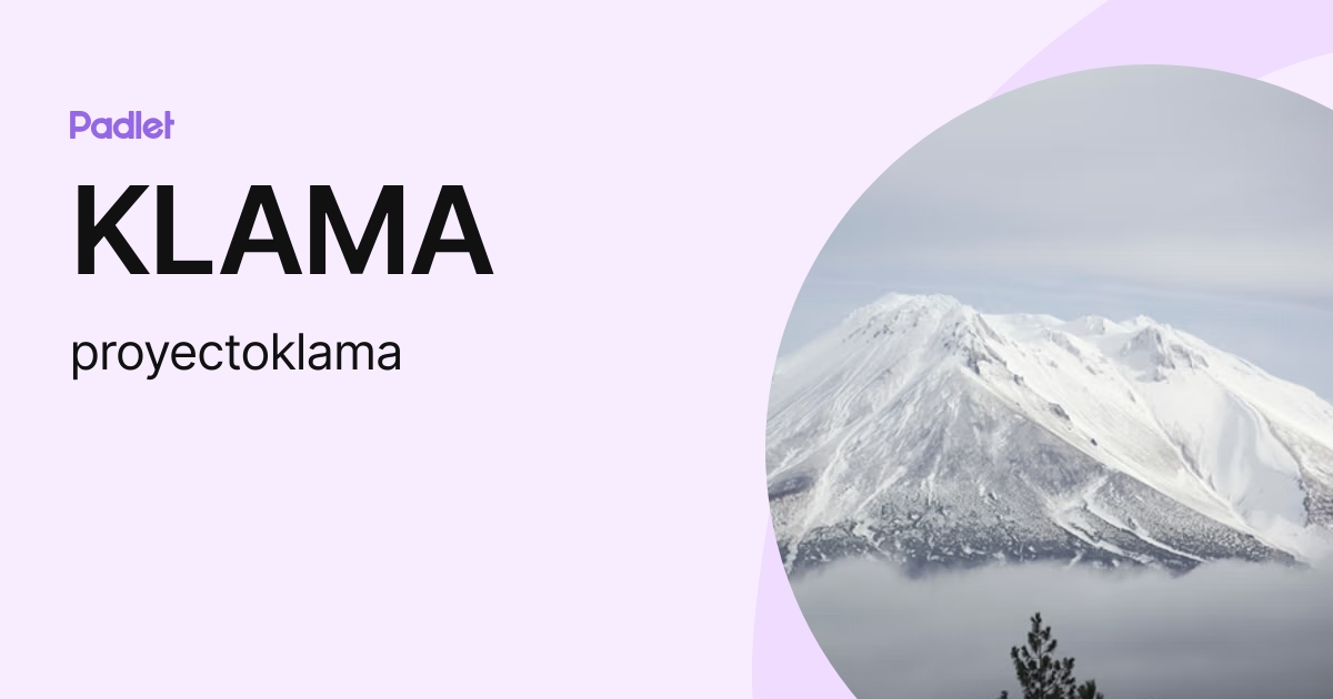 KLAMA (proyectoklama) profile | Padlet