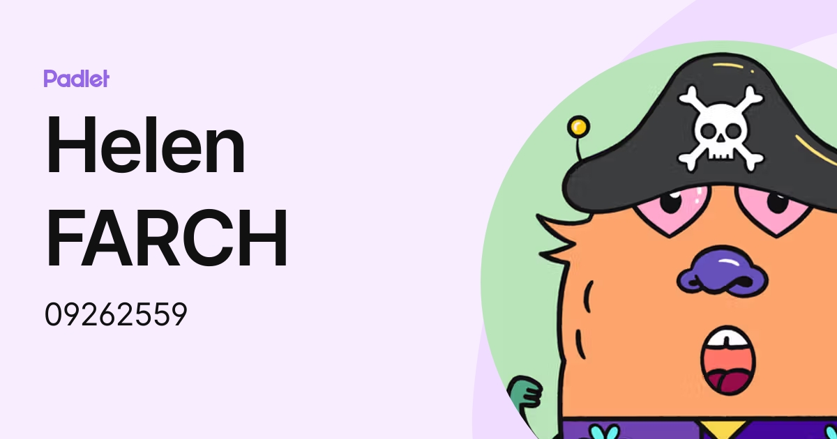 Helen FARCH (09262559) profile | Padlet