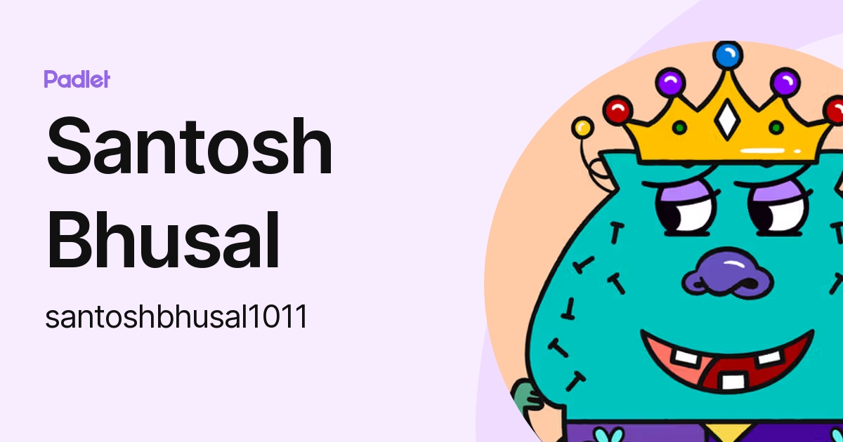 Santosh Bhusal (santoshbhusal1011) profile | Padlet