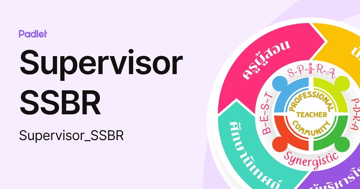 Supervisor SSBR (Supervisor_SSBR) profile | Padlet