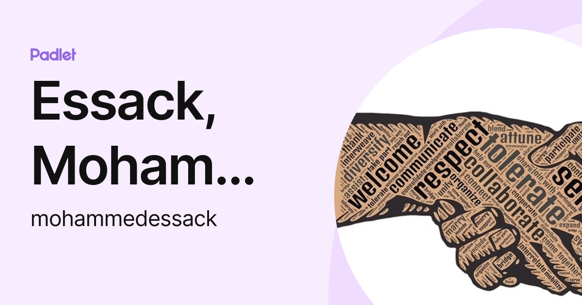 Essack, Mohammed (mohammedessack) profile | Padlet