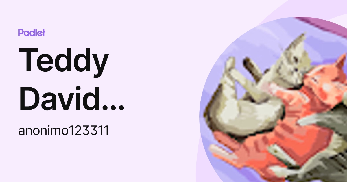 Teddy David Sánchez (anonimo123311) profile | Padlet