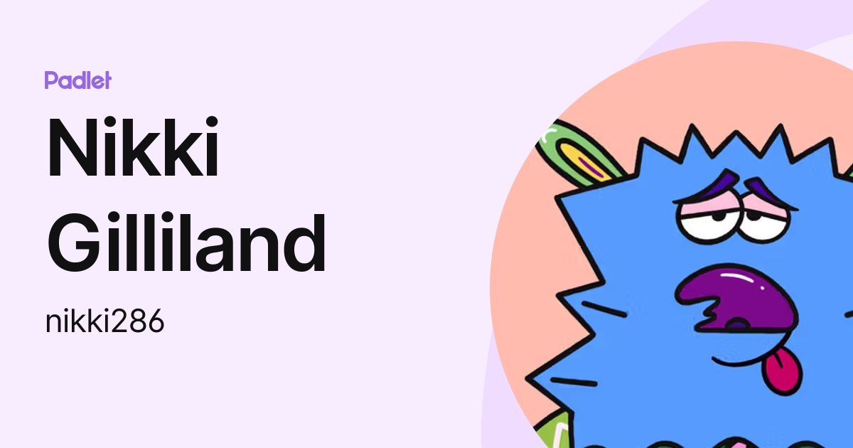 Nikki Gilliland (nikki286) profile | Padlet