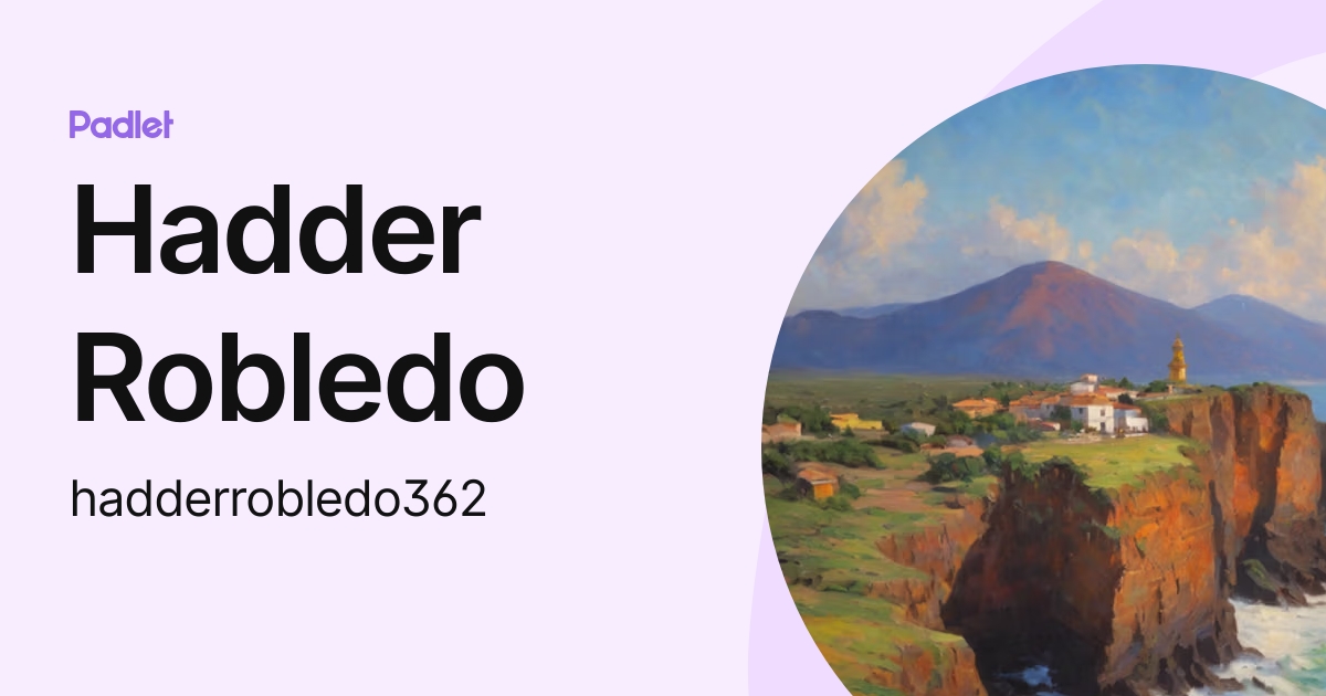 Hadder Robledo (hadderrobledo362) profile | Padlet