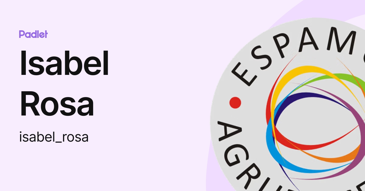 Isabel Rosa (isabel_rosa) profile | Padlet