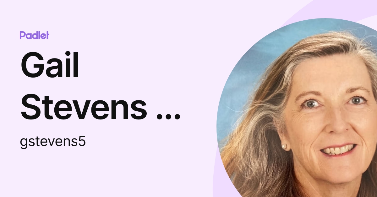 Gail Stevens _ Staff - CaryHS (gstevens5) profile | Padlet