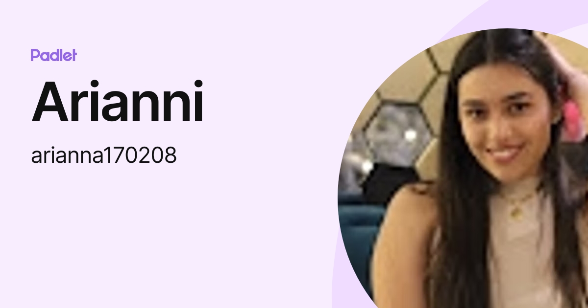 Arianni (arianna170208) profile | Padlet
