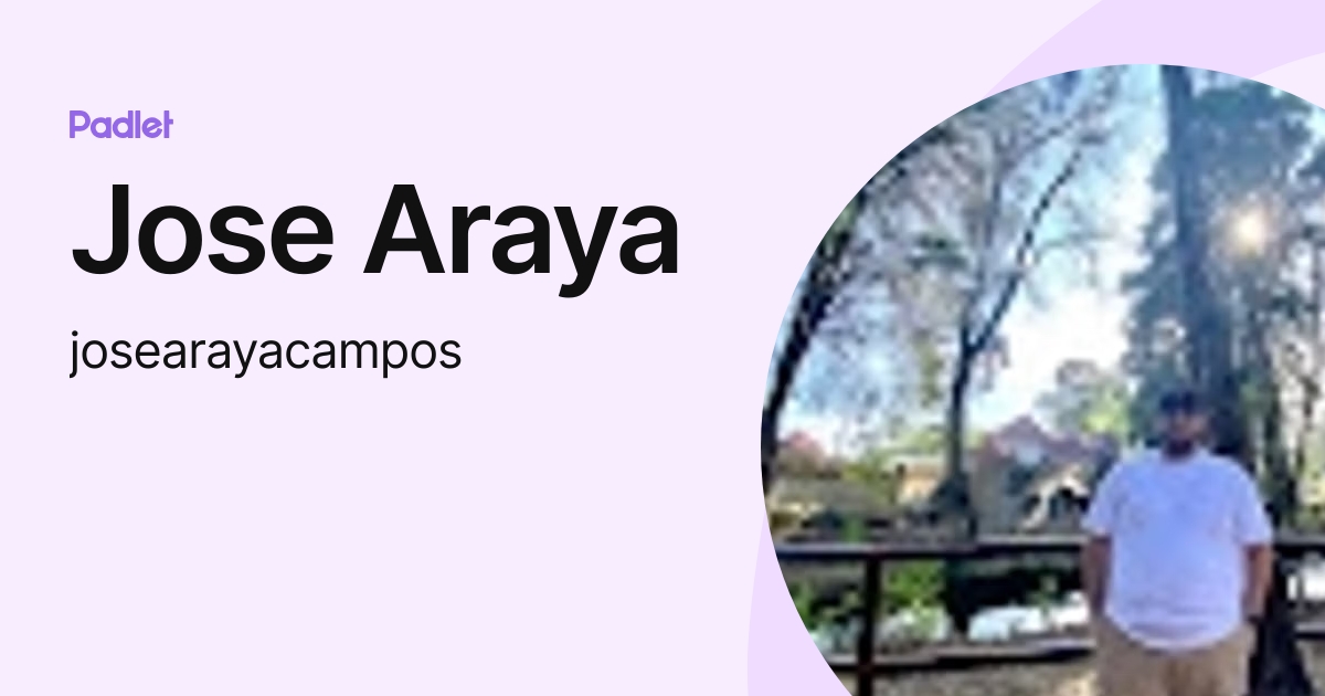 Jose Araya (josearayacampos) profile | Padlet